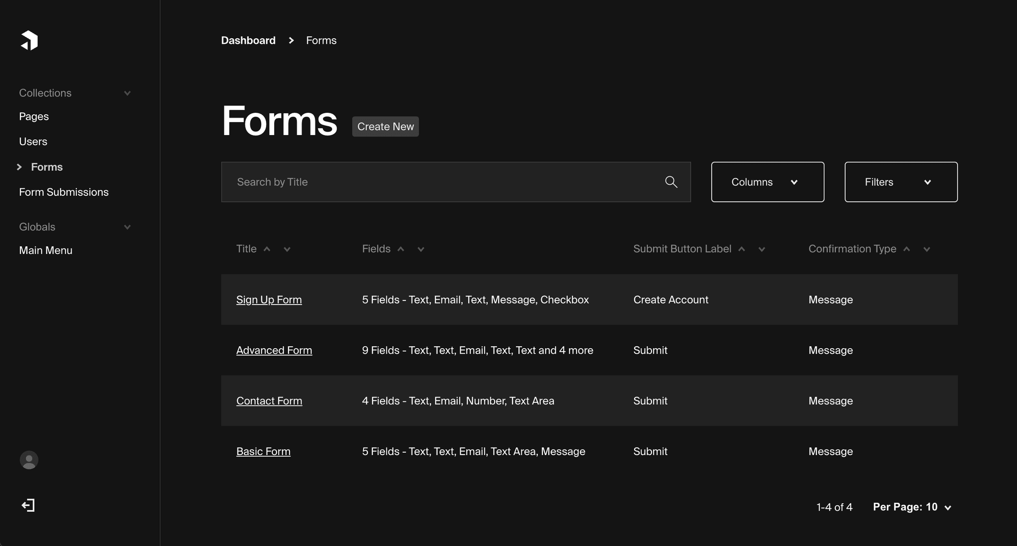 Create custom forms with Payload’s Free Form Builder Plugin | Blog | Payload CMS