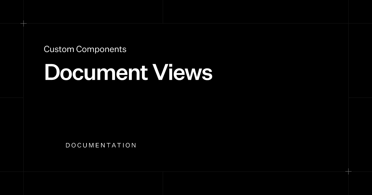 Document Views | Documentation | Payload