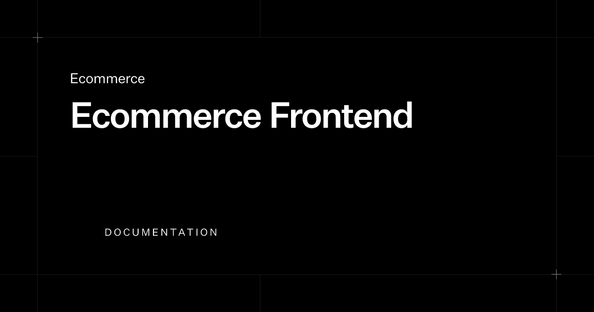 Ecommerce Frontend | Documentation | Payload