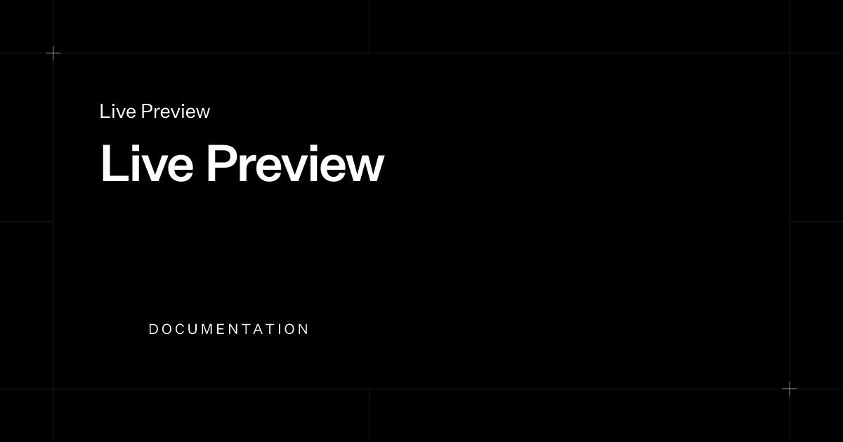Live Preview | Documentation | Payload
