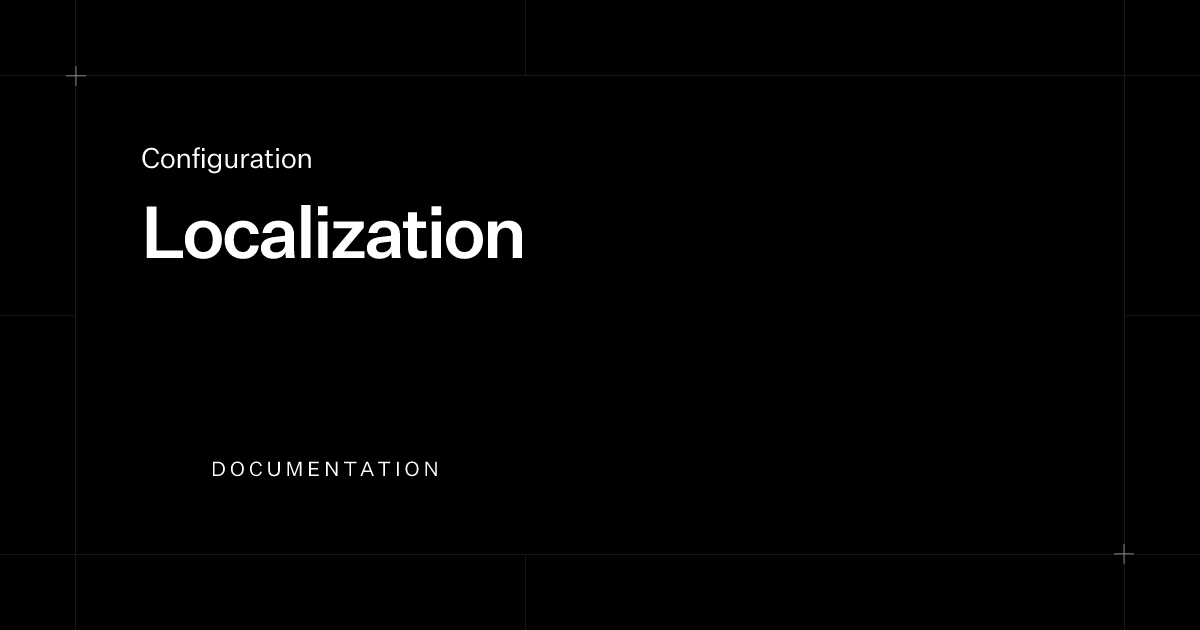 Localization | Documentation | Payload