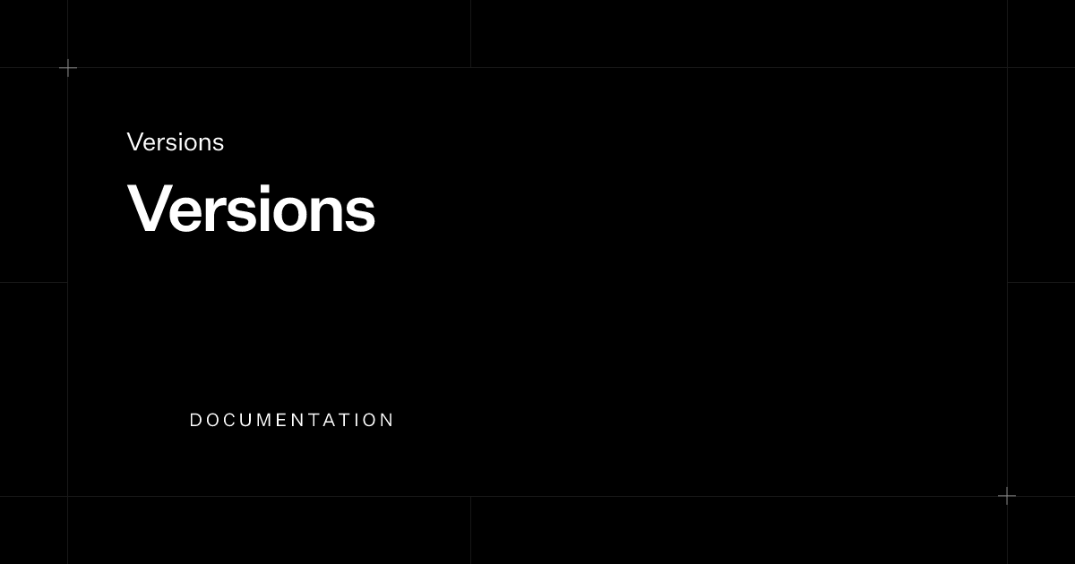 Versions | Documentation | Payload